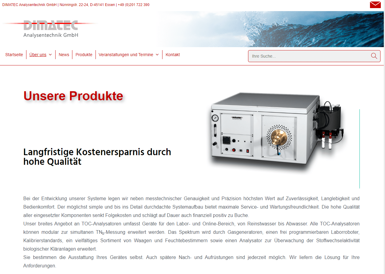 Unsere Produkte - Dimatec
