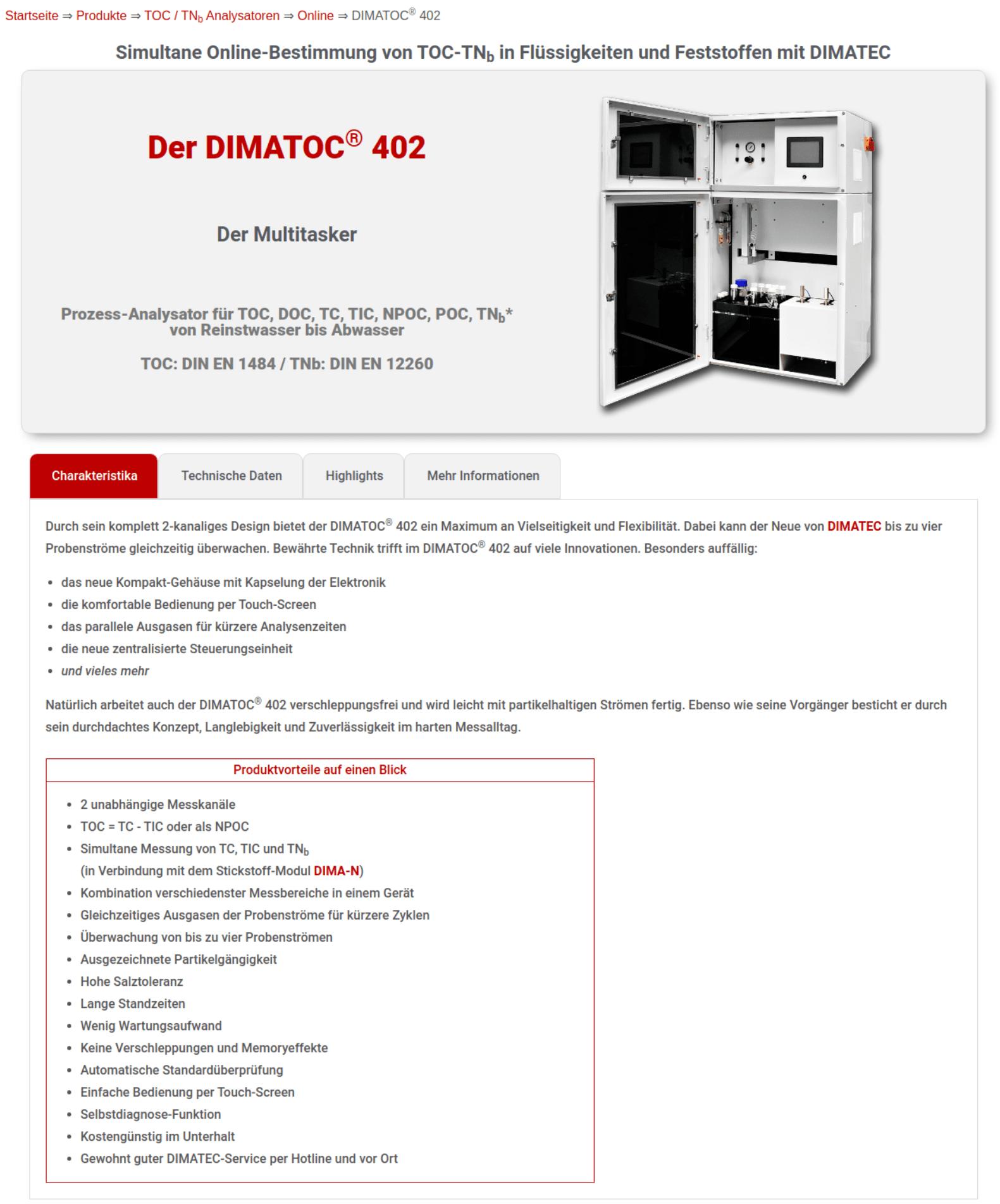 DIMATOC® 402 von DIMATEC - Der Multitasker