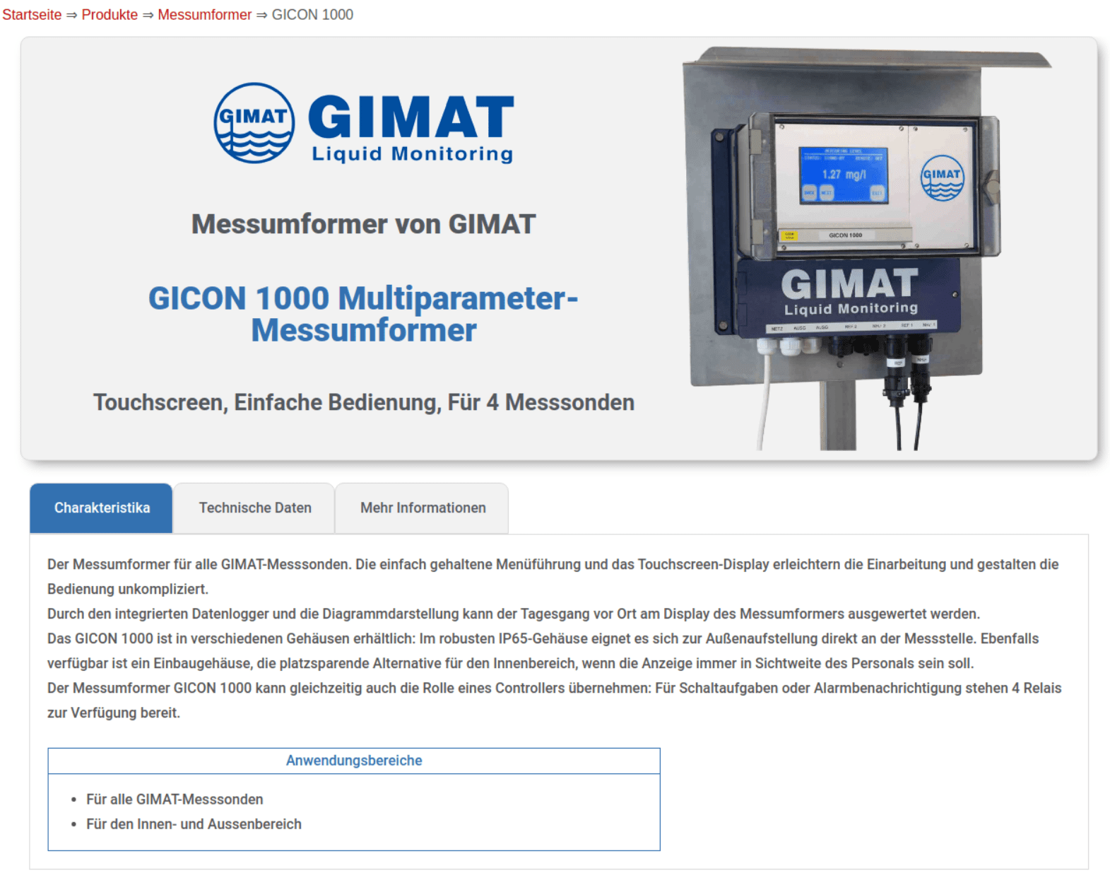 GIMAT GICON 1000 - Dimatec